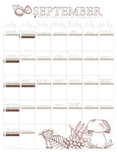 September Meal Calendar + Shopping List - Paleo Friendly! - Jordan Jean