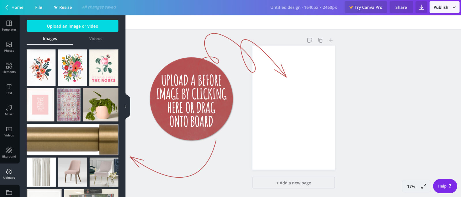 How to Create a Design Board for Free + My Process When Designing ...