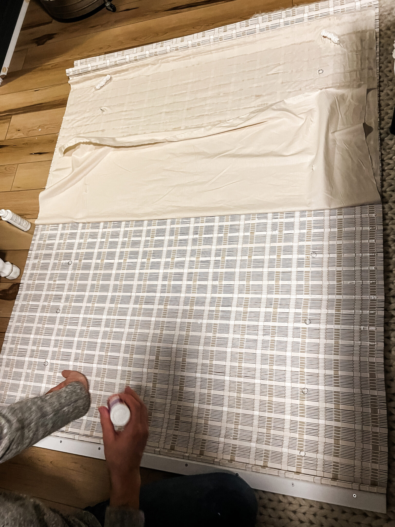 Cordless Bamboo Shade Privacy/Blackout DIY - Jordan Jean